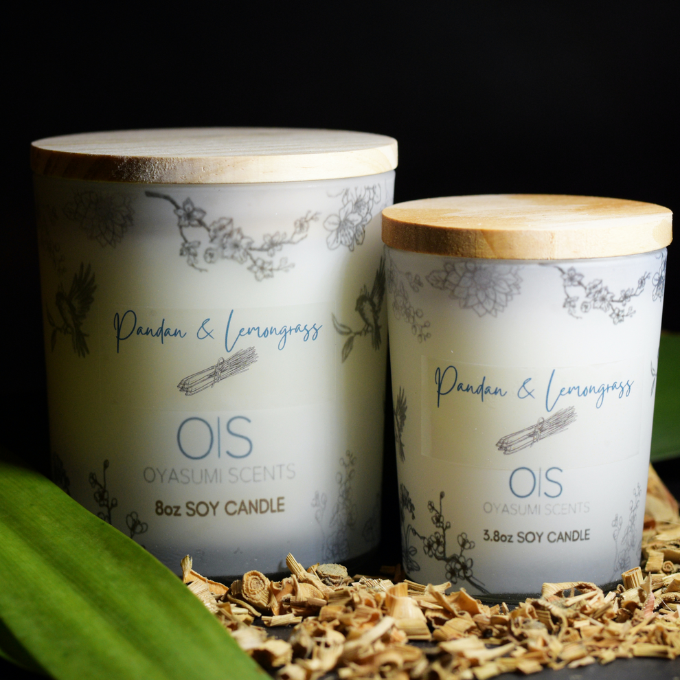 Pandan & Lemongrass Candle – Oyasumi Scents