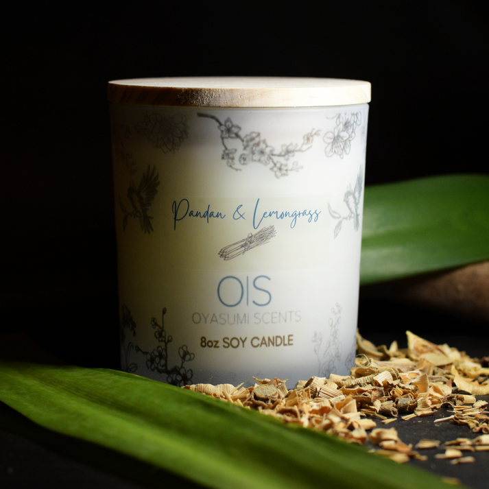 Pandan & Lemongrass Candle – Oyasumi Scents